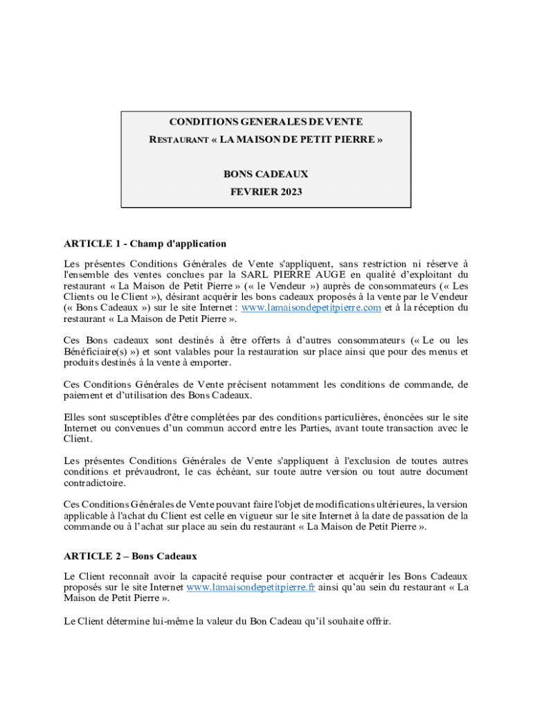 Remplissable En Ligne Termes et conditions de la vente en ligneRoma Restaurant Fax Email ...