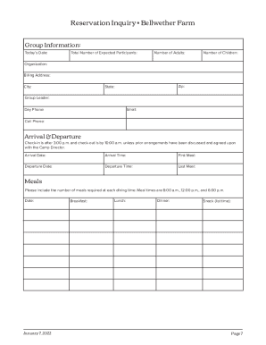 Fillable Online Event Inquiry Packet Fax Email Print - pdfFiller