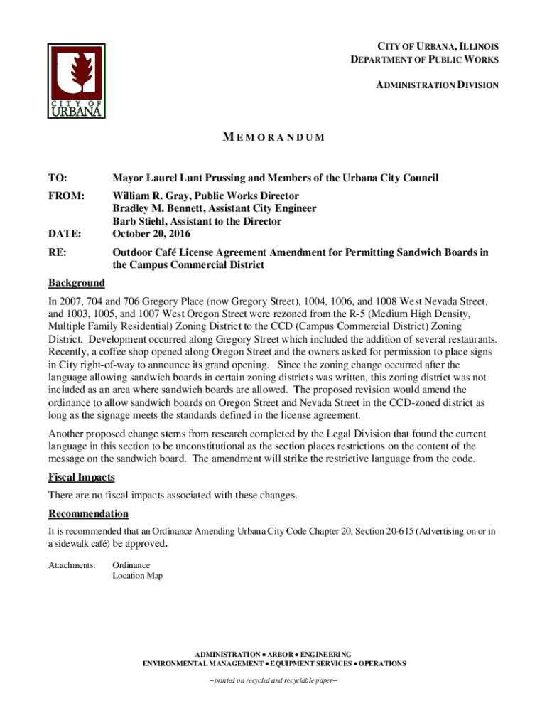 Fillable Online www2 urbanaillinois Mayor Laurel Lunt Prussing and ...