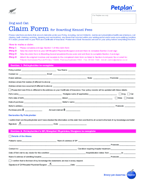 Fillable Online Petplan Claim Form Pdf - Fill Online, Printable ...