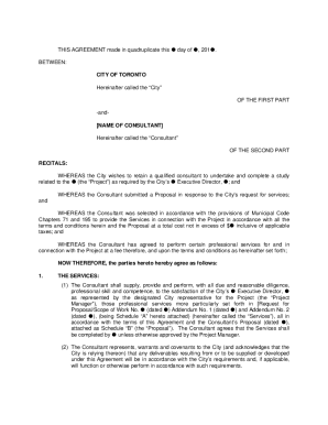 Fillable Online Addendum3 - Template Planning Consulting Agreement.doc ...