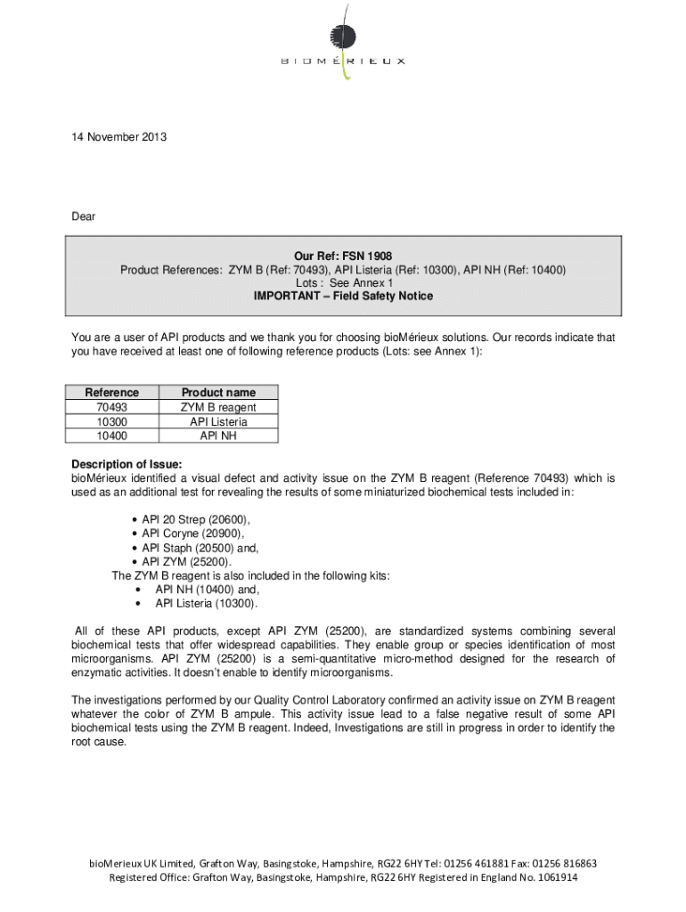 Fillable Online The ZYM B reagent is also included in the following ...