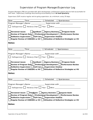 Chapter One: Supervision: Tradition and Contemporary ... Doc Template | pdfFiller