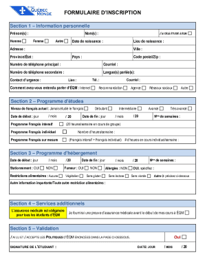 Remplissable En Ligne cole Qubec Monde - Online Group Fax Email Imprimer - pdfFiller