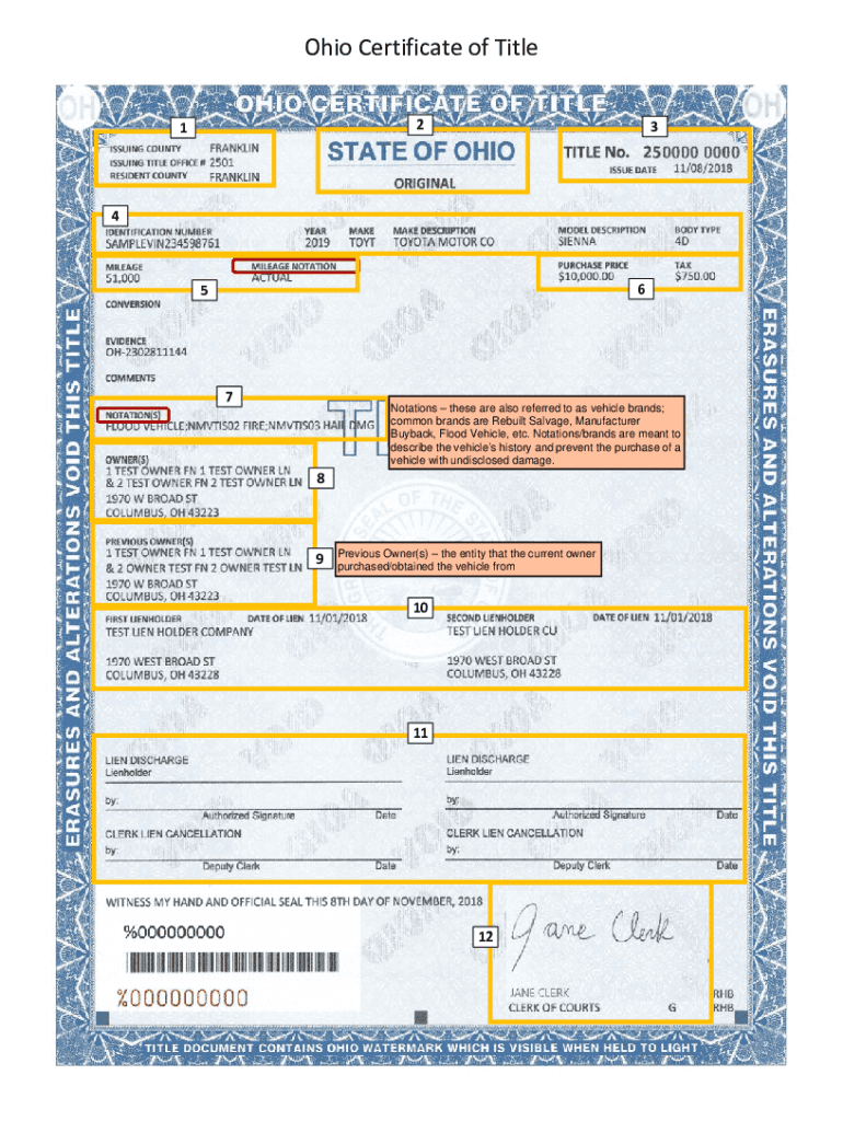 Fillable Online Application(s) For Certificate Of Title to a Motor ...