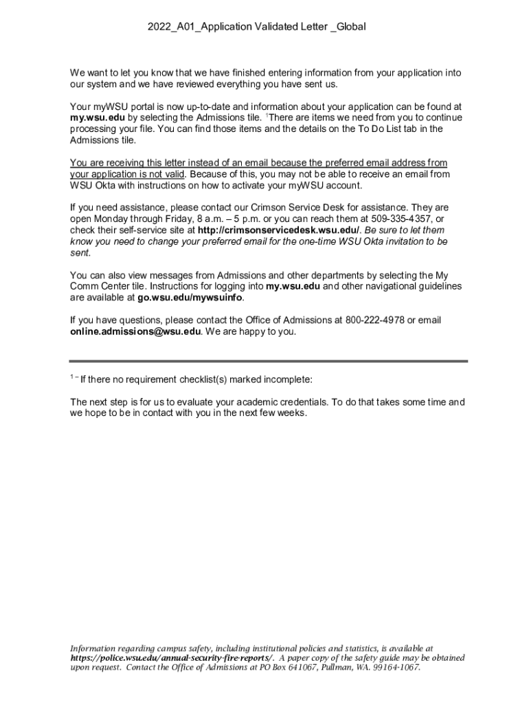 Fillable Online Letter template: request an update on your social ...