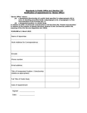 Fillable Online Notification-of-appointment-to-senior-office-form-wef-1 ...