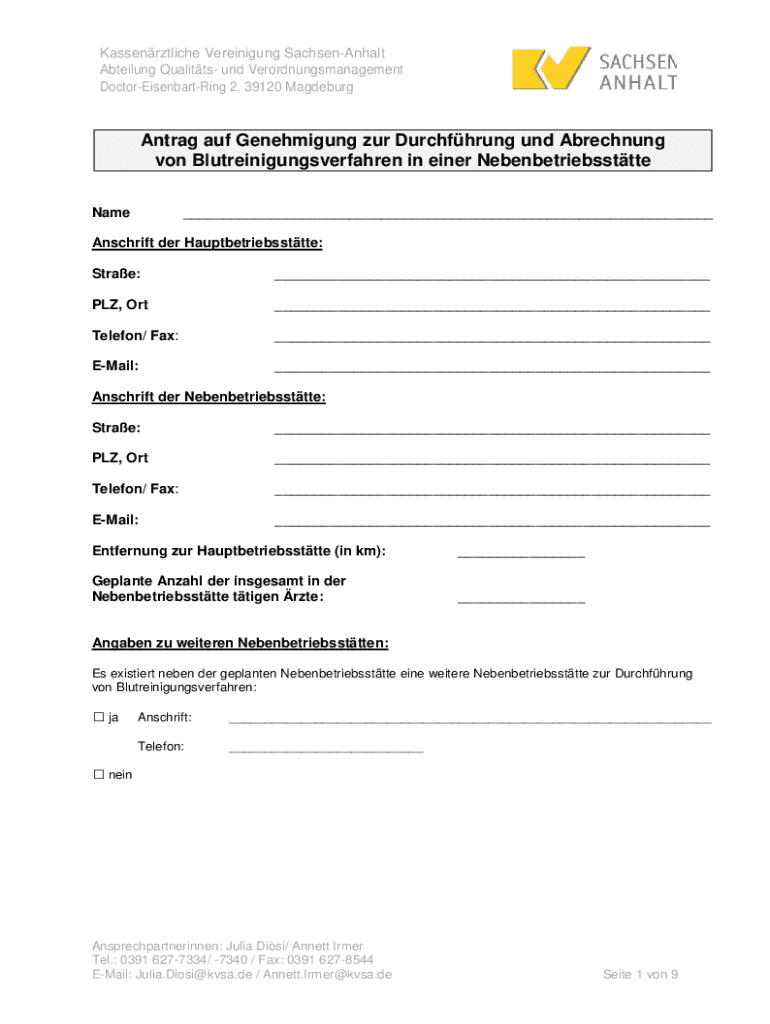 Ausfüllbar Online Antrag auf Genehmigung zur Durchfhrung und Abrechnung Fax Email Drucken ...