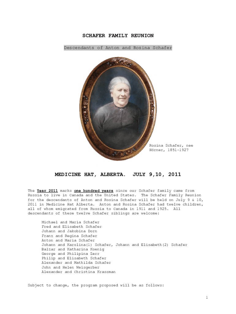 Fillable Online Anton Schafer - Historical records and family trees Fax ...
