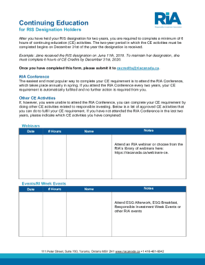 Fillable Online CE Form for RIS Fax Email Print - pdfFiller