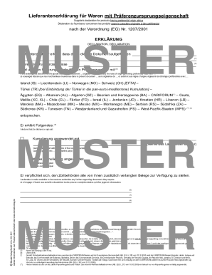 Ausfüllbar Online Long Term Supplier Declaration Template Word - Fill ...