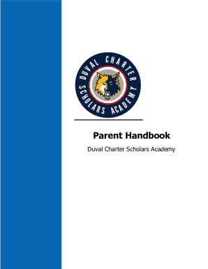 Fillable Online Parent Handbook - Before and After Care Program Fax ...