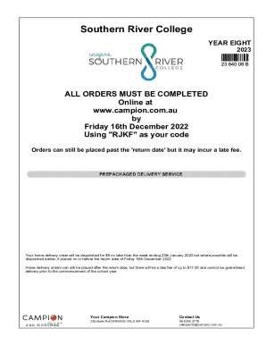 Fillable Online Southern River College YEAR EIGHT 1 Resource List Fax ...