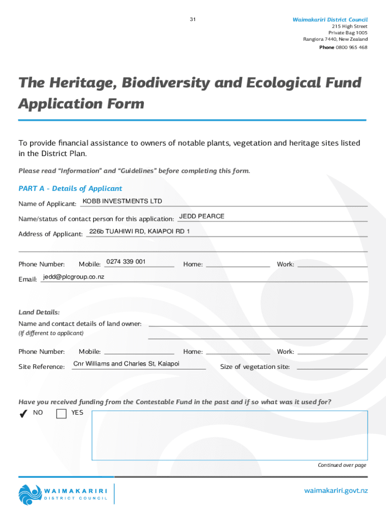 Fillable Online District Planning and Regulation Fax Email Print - pdfFiller