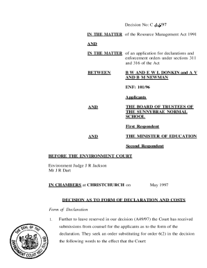 Fillable Online Form of Declaration - Capital Letter Fax Email Print ...