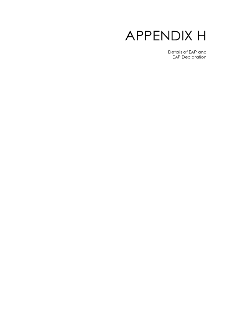 Fillable Online Integrated EIA Application form, EAP Declaration Fax ...