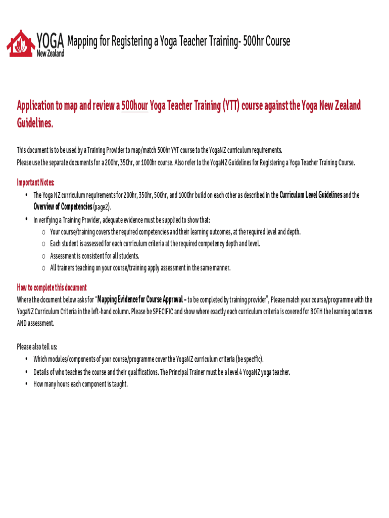 Fillable Online Yoga Instructor (200 Hours) Certificate Fax Email Print ...