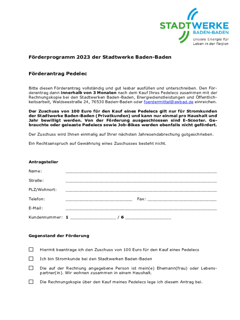 Ausfüllbar Online Bitte diesen Frderantrag vollstndig und gut lesbar ...