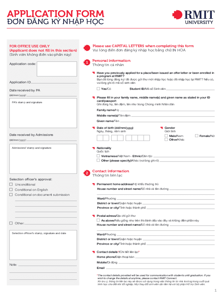 Fillable Online App Form UG (LOW RES) 23052023 Fax Email Print - pdfFiller