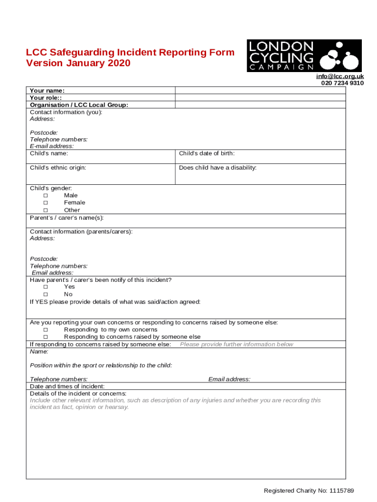 Incident reporting Doc Template | pdfFiller