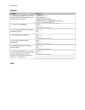 Fillable Online Workshop Example 1 Question Answer 1 Fax Email Print ...