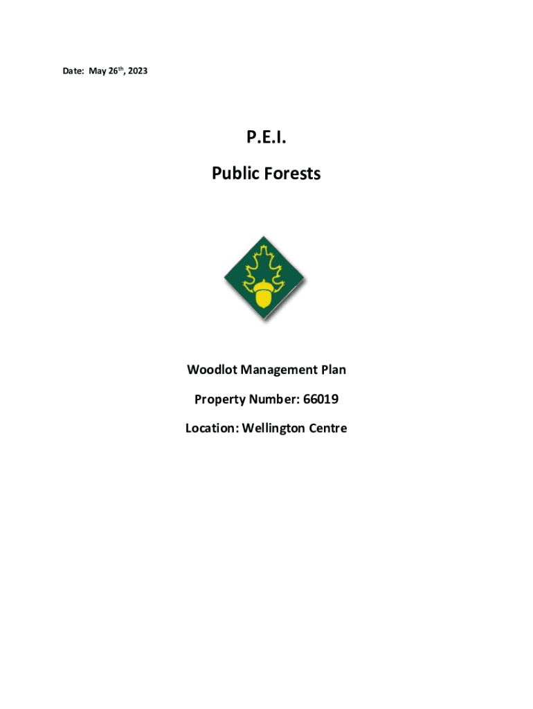Fillable Online Defining Goals and Objectives in a Forest Management ...
