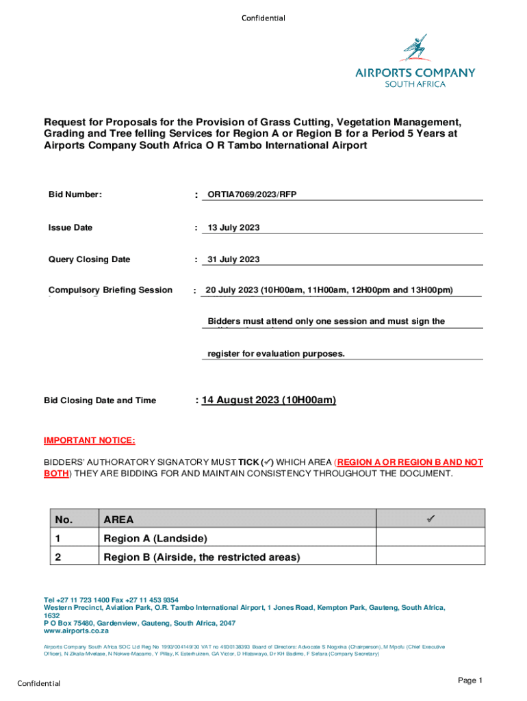 Fillable Online REQUEST FOR PROPOSAL Grounds Maintenance Services Fax Email Print - pdfFiller