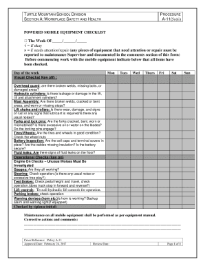 Fillable Online Workplace Safety and Health School Inspection ...