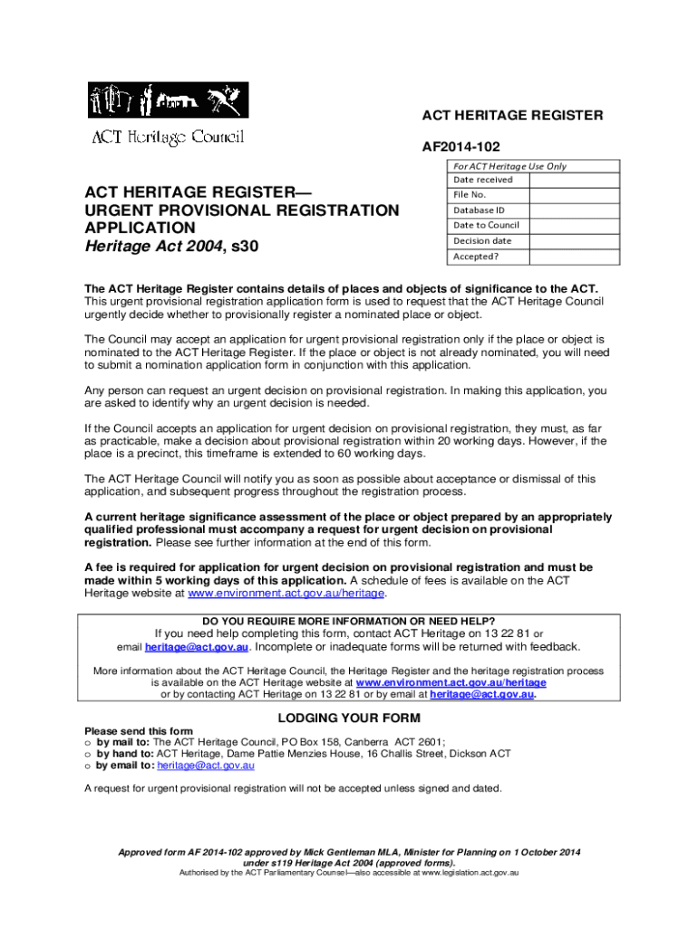 Fillable Online URGENT PROVISIONAL REGISTRATION APPLICATION ... Fax ...