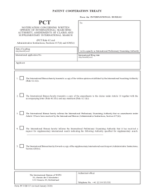 Fillable Online Form PCT/IB/337 Fax Email Print - pdfFiller