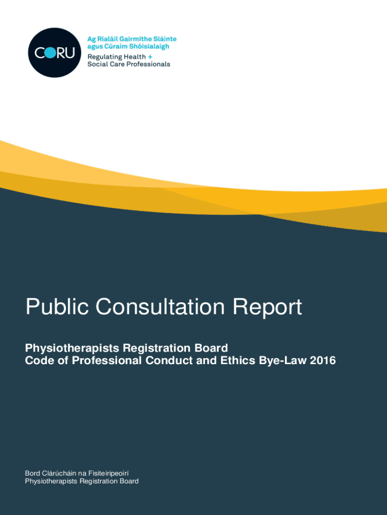 Fillable Online The Ethical Code of Conduct for Physiotherapists-An ...