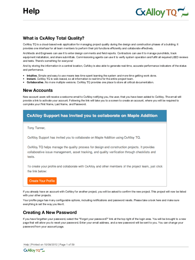 Fillable Online HomeCxAlloy: Commissioning Software Built for the Field Fax Email Print - pdfFiller