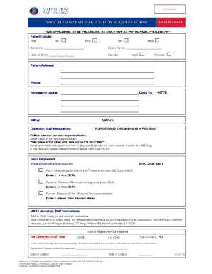 Fillable Online SANOFI GENZYME TIER 2 REQUEST FORM.xls Fax Email Print ...