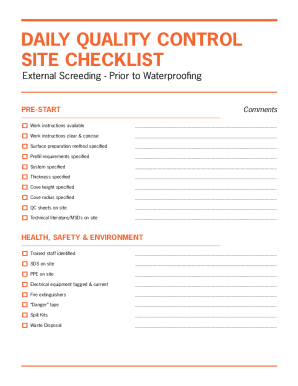 Fillable Online Defining Work list Instructions for Checklist for ...