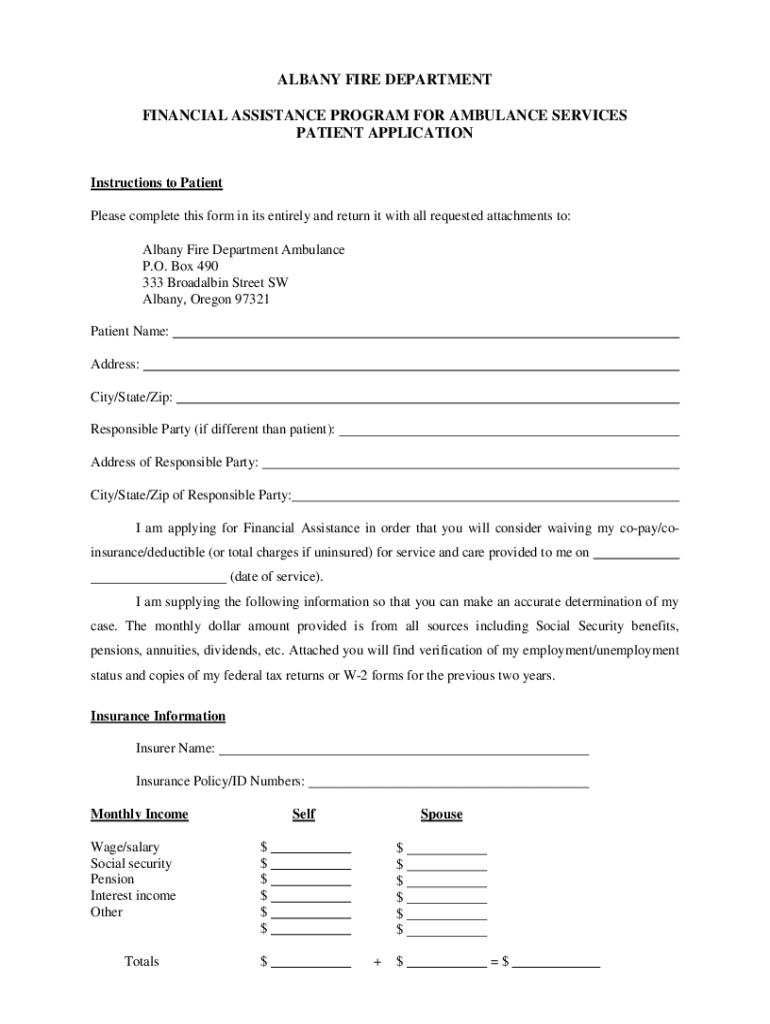 Fillable Online ABC AMBULANCE Fax Email Print - pdfFiller