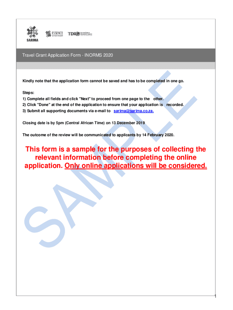 Fillable Online Application for a Houghton Trust International Travel Grant Fax Email Print ...