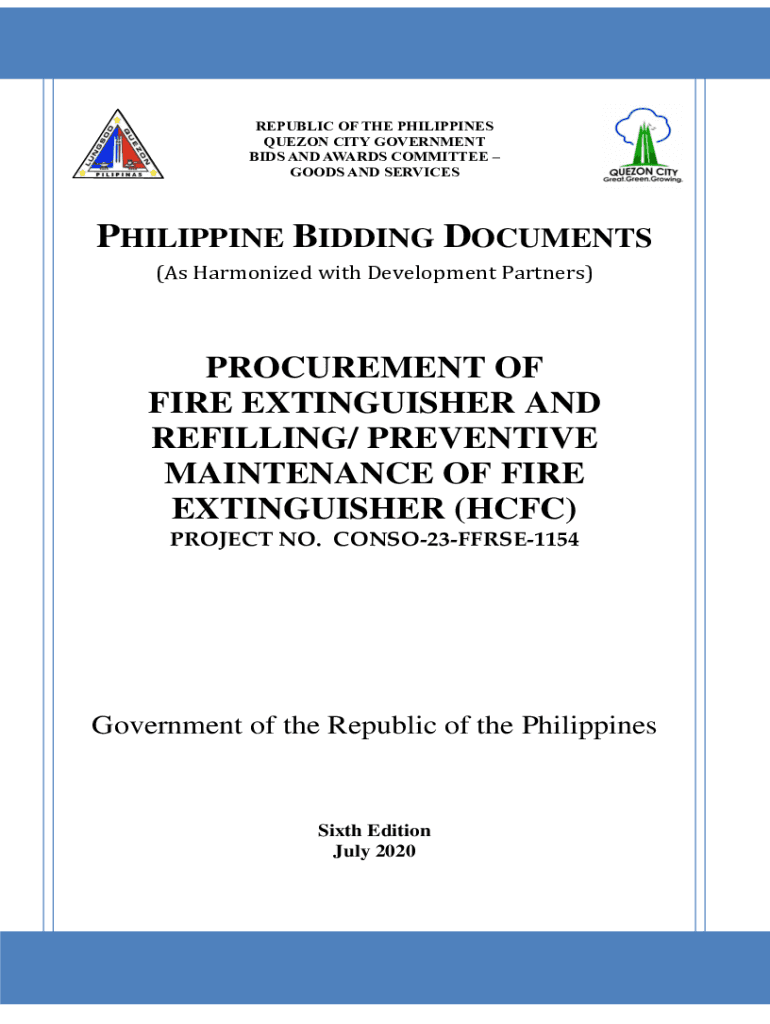 Fillable Online PROCUREMENT OF FIRE EXTINGUISHER AND REFILLING Fax ...