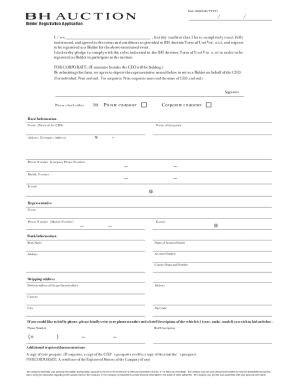 Fillable Online AUCTION REGISTRATION FORM - ADESA Fax Email Print ...