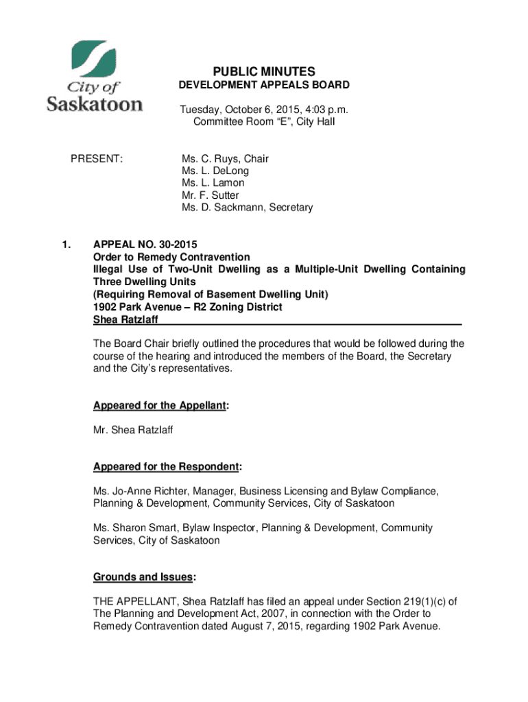 Fillable Online Appeals of Land Use Decisions to the City Council Fax ...