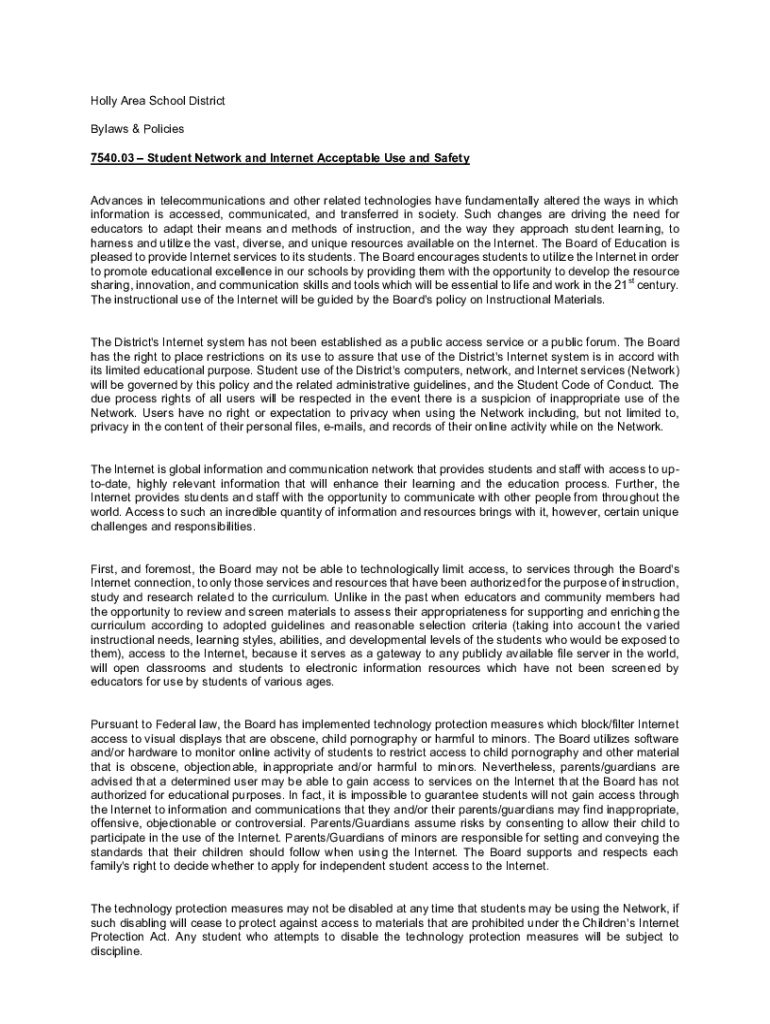 Fillable Online Acceptable Use and Safety with Signature Form.docx Fax Email Print - pdfFiller