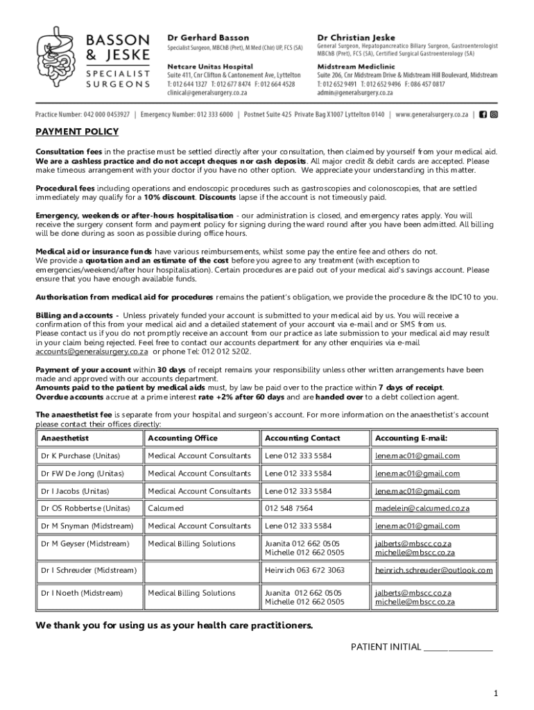 Fillable Online KEY INFORMATION SHEET Fax Email Print - pdfFiller