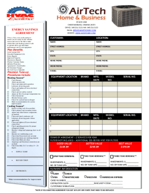Fillable Online ENERGY SAVINGS AGREEMENT Fax Email Print - pdfFiller