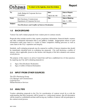 Fillable Online app oshawa ABCS-06-190 Non-Disclosure and Conflict of ...