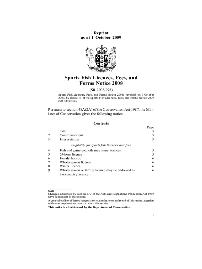 Fillable Online Fishing licences for freshwater sports fish issued in ...