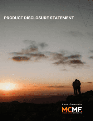 Fillable Online Managed Funds - Product Disclosure Statements Fax Email ...