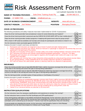 Fillable Online SAFE DRIVE TRAINING - 26 years of driver training ...