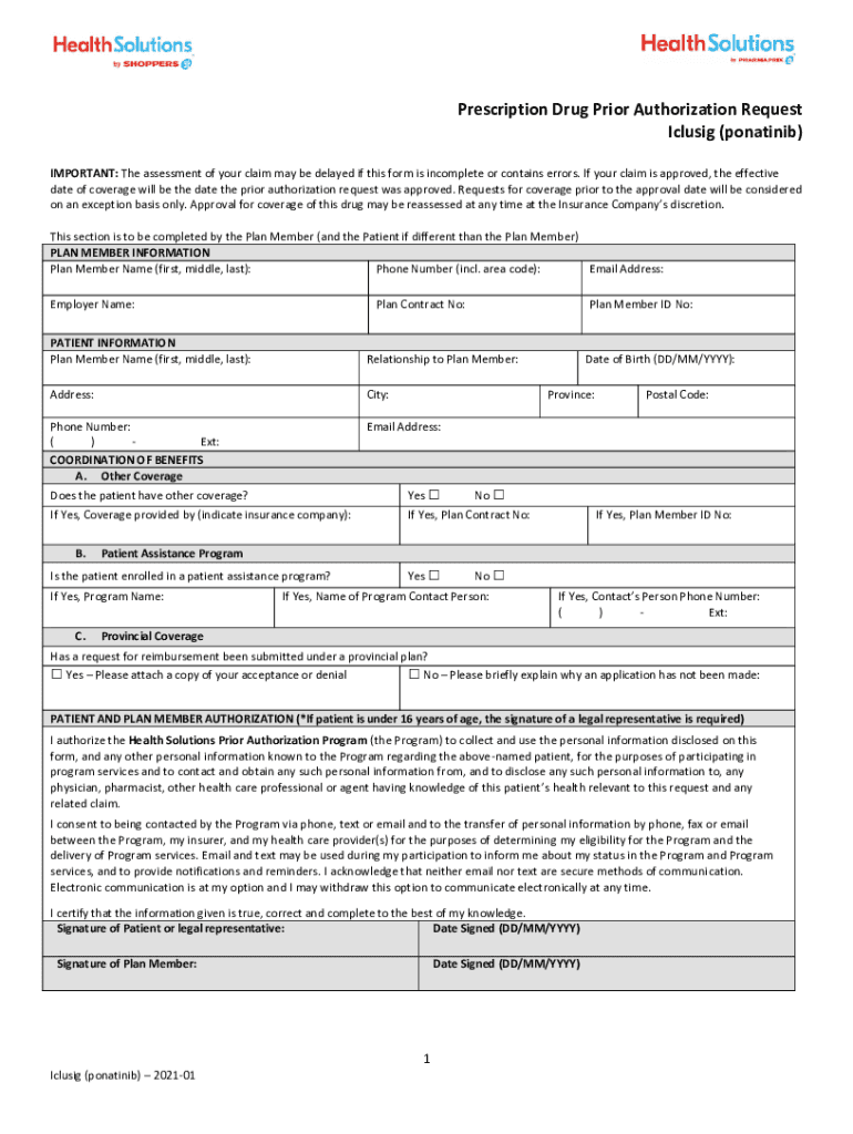 Fillable Online Prescription Drug Prior Authorization Request () Fax Email Print - pdfFiller