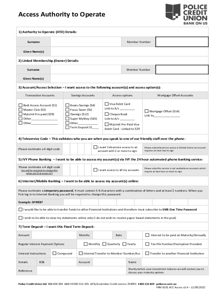 Fillable Online ATO Authorization to Operate Field Guide - Ad Hoc Fax ...