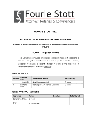 Fillable Online POPIA - Request Forms Fax Email Print - pdfFiller