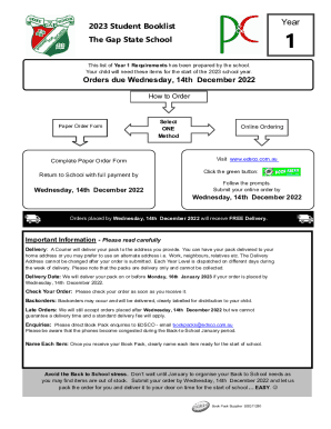 Fillable Online 2023 Year 5 Book List and EDSCO order form Fax Email ...